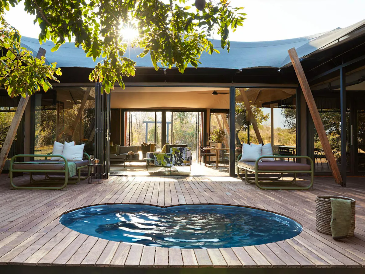 Villa Style Tent in Molori Mashuma: Luxury Tented Suites on Mashuma Pan ...